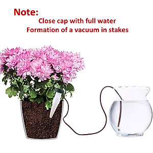 16 Pack Plant Self Watering Stakes Insert Automatic Watering Devices Self Watering Spikes Indoor Outdoor Plant Watering for Vacation