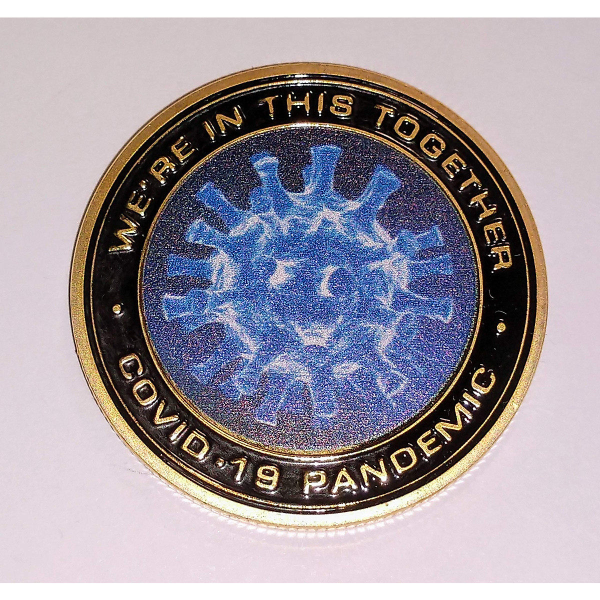 Covid-19 Thank You Service Honor Challenge Art Coin