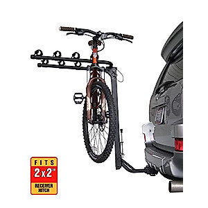 Heininger 3010 Advantage SportsRack TiltAWAY 4 Bike Rack Fits 2 inch Receiver Hitch