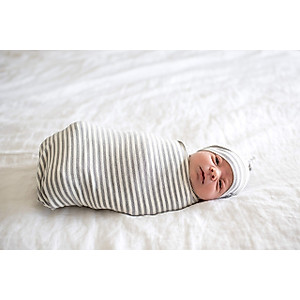 Baby Beanie Hat Top Knot Stretchy Soft"Everest" by Copper Pearl