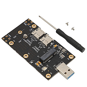 M.2 NGFF to USB 3.0 Adapter Card, 3042/3052 NGFF (M.2) to USB 3.0 A Adapter with Nano SIM Card Slot for 3G/4G/5G Module