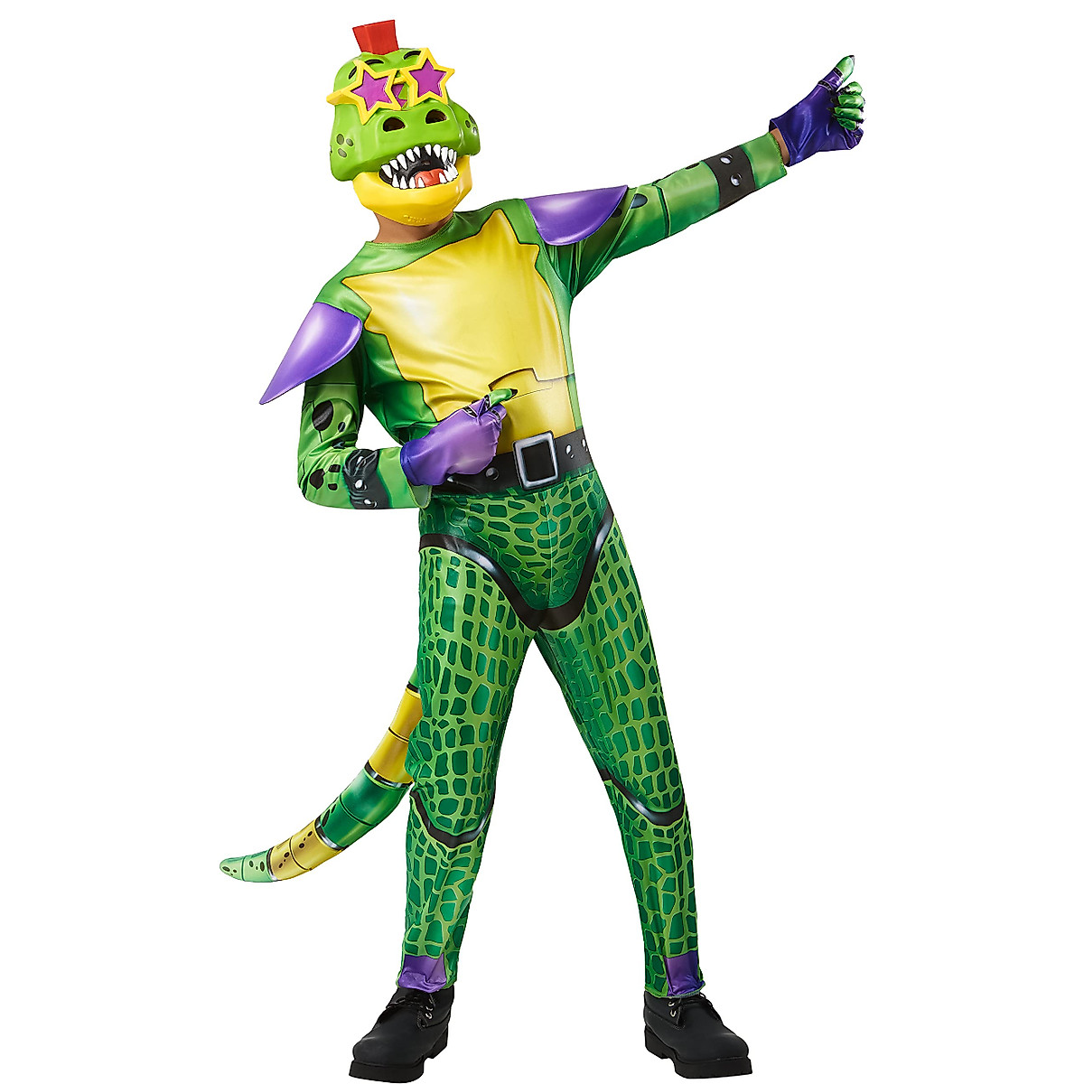 Rubies Child's Five Nights at Freddy's Montgomery Gator Costume for Themed Parties and Halloween, As Shown, X-Large