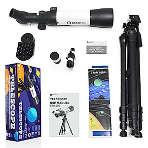 Telescopes for Adults Astronomy, Telescope for Kids, 70mm Aperture 500mm Focal Length Astronomical Refractor Telescope, Telescopes for Astronomy Beginners Adults with Phone Adapter & Finder Scope