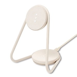 Courant MAG:2 Wireless Charging Stand - Belgian Linen, 2 in 1 Multi-Device Charger - Magnetic Stand for MagSafe iPhones with Charging Base for AirPod Cases, (Natural)