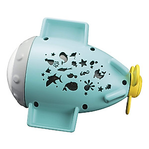 Toysmith Splash 'n Play Submarine Projector Bath Toy,Blue,Small