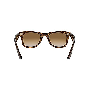 Ray-Ban Rb4340 Wayfarer Ease Square Sunglasses, Light Havana/Clear Gradient Brown, 50 mm