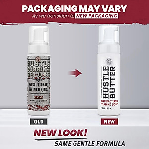 Hustle Bubbles Tattoo Aftercare Tattoo Soap Antibacterial Soap To Clean New Tattoos & Piercings Essential Tattoo Supplies 7oz