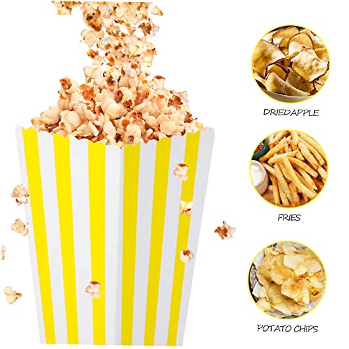 48pcs Popcorn Boxes Popcorn Box Mini Treat Boxes Charcuterie Containers Snack Container Disposable Popcorn Box Empty Popcorn Box Movie Night Party Favor Popcorn Serving Boxes