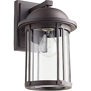 Quorum 706-86 Transitional One Light Outdoor Lantern in Bronze / Dark Finish,