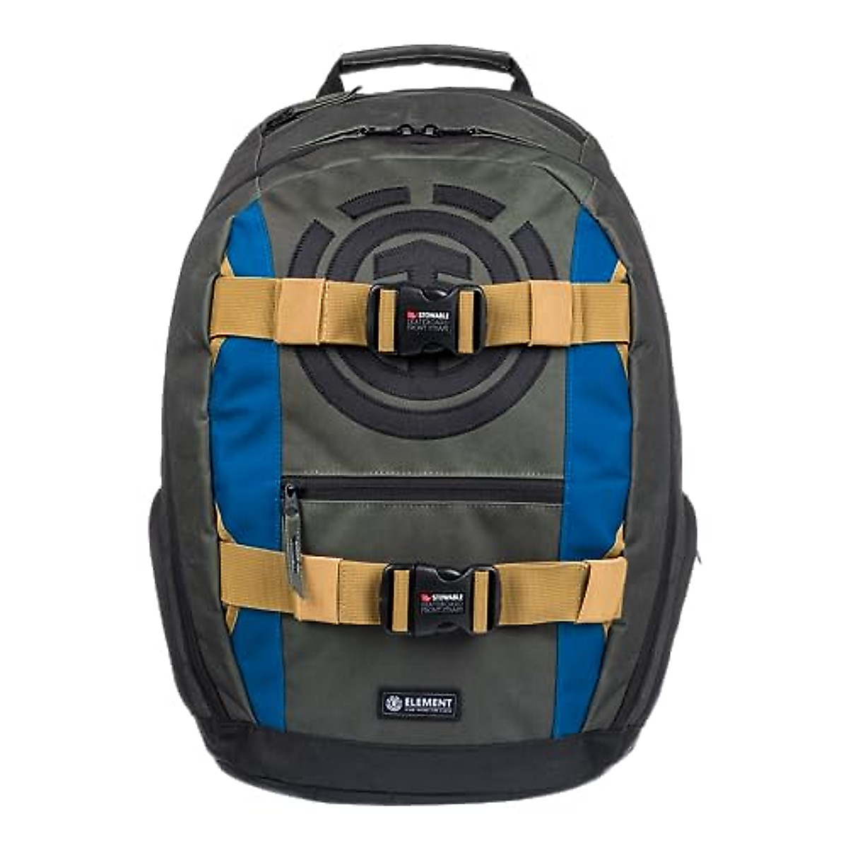 Element Men's Mohave Backpack – Lightweight Bookbag – with Skate Straps, Forest Night, One Size
