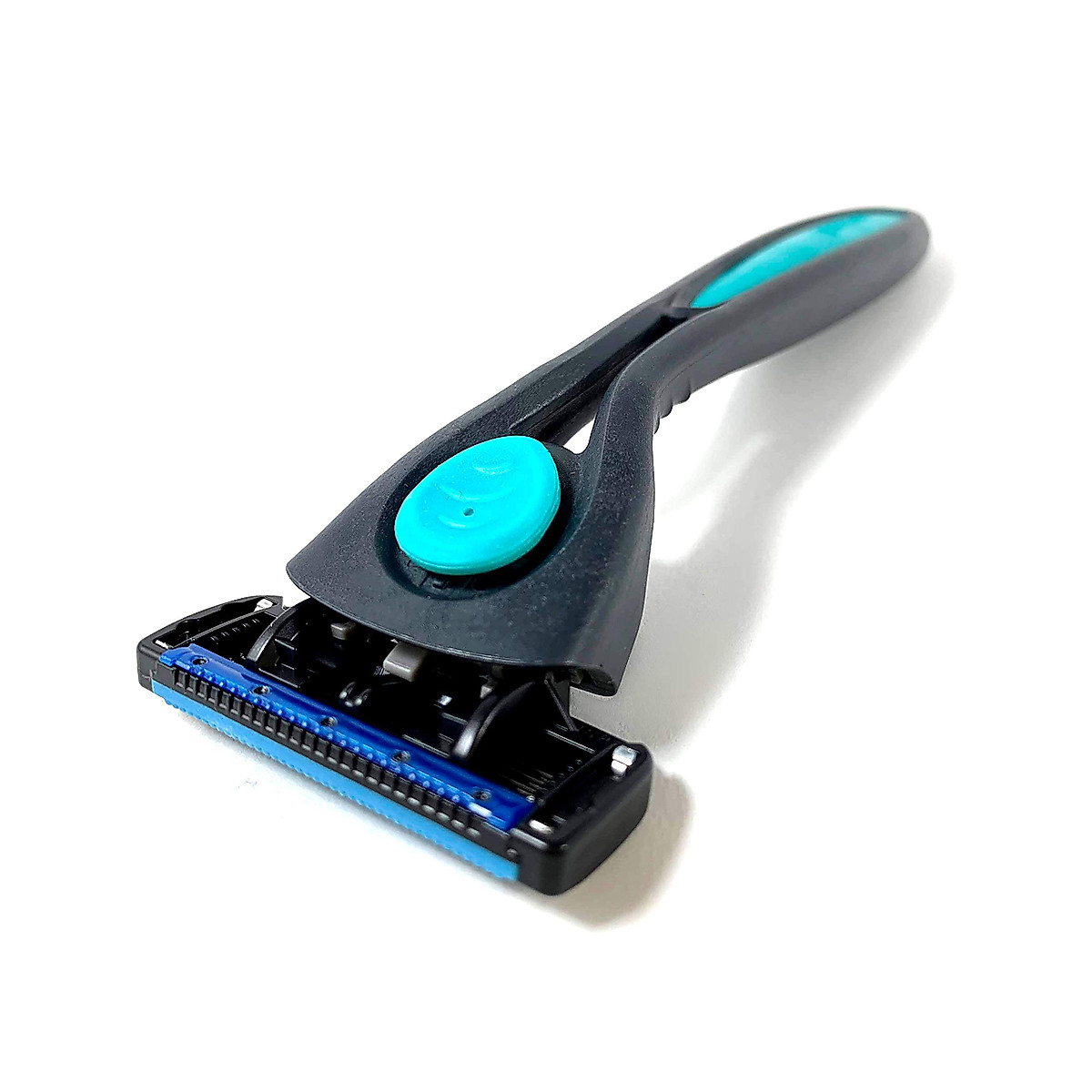 Preserve POPi Shave 5 Razor System Made with recycled Ocean Plastic, Charcoal Grey and Preserve POPi Shave 5 Replacement Cartridges for Preserve POPi Shave 5 Razor (4 Count) Bundle