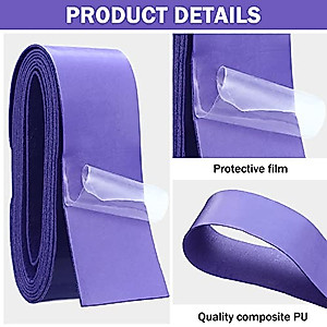 Jadive 100 Pcs Tennis Racket Grip Tape Anti Slip Tennis Overgrips PU Absorbent Badminton Grip Tape for Badminton Tennis Racquet Grip Fishing Rods, Red Yellow Blue Black Purple