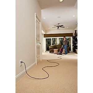 Hoover WindTunnel Max Bagged Upright Vacuum Cleaner, with HEPA Media Filtration, 30ft. Power Cord, UH30600, Red