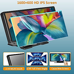 Westods Portable Wireless Carplay Car Stereo with 2.5K Dash Cam - 9.3" HD IPS Screen, Android Auto, 1080p Backup Camera, Loop Recording, Bluetooth, GPS Navigation Head Unit, Car Radio Receiver