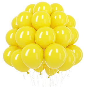 RUBFAC White Balloons Latex Party Balloons 100pcs 12 Inch Helium Balloons for Wedding Bridal Baby Shower Graduation Anniversary Birthday Bachelorette Party Decoration, White Ribbon