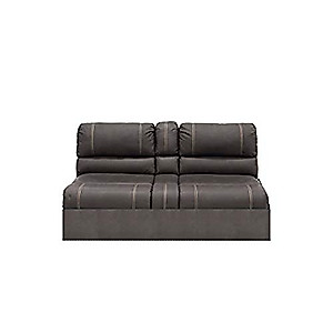 62IN Jack Knife Sofa Melody Walnut with KICKBOARD