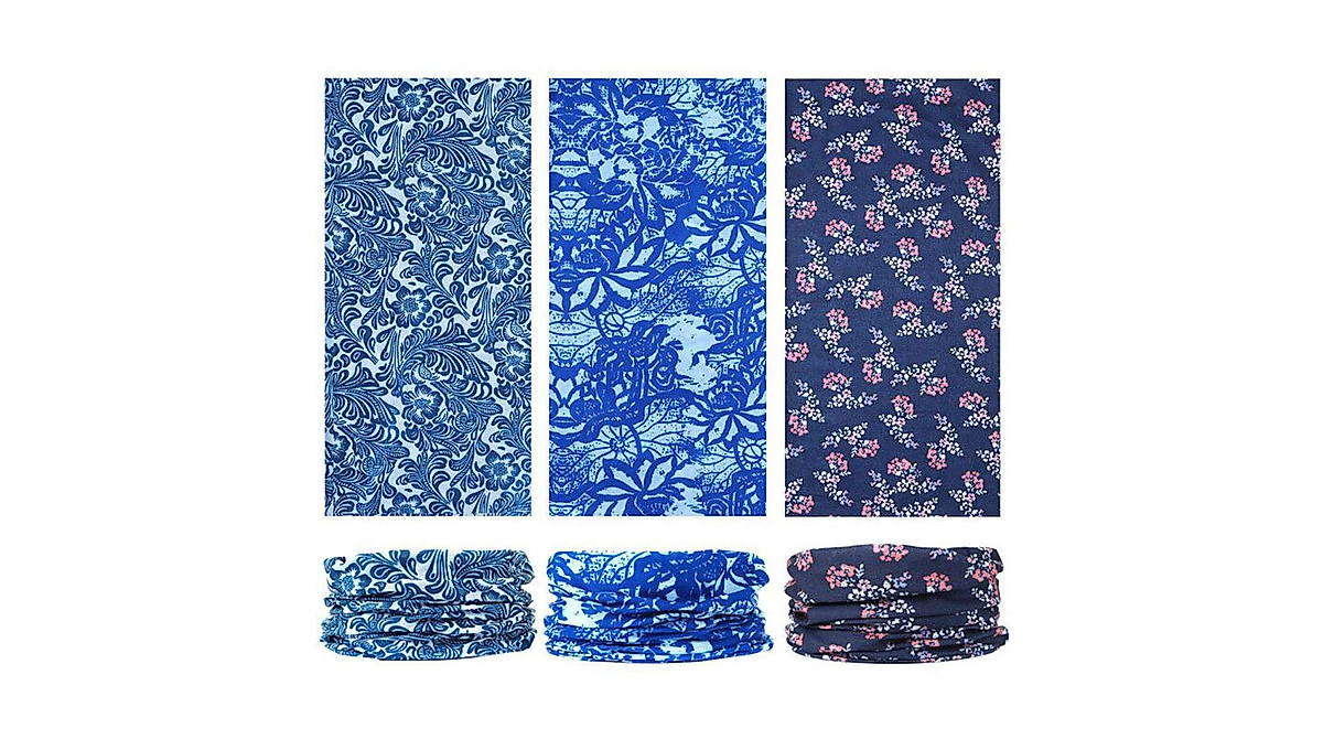 EAZZEA 6pcs Magic Wide Tube Face Masks - UV Protection & More