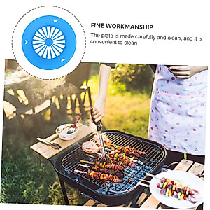 GLEAVI 30 Pcs Grill Plate 10 Inch Paper Plates Small Paper Plates Vegetable Holder Reusable Barbecue Trays Paper Plates Bulk Heavy Duty Paper Plates Food Snack Tray Friendly re-usable