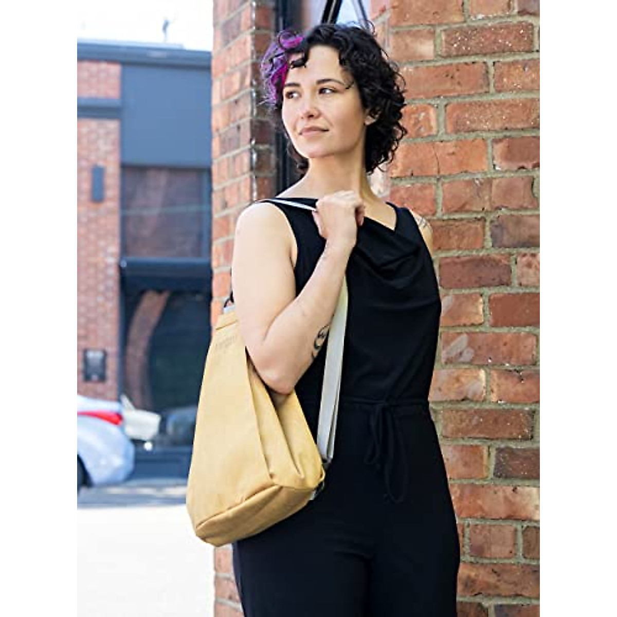 HAIKU Crescent Convertible Crossbody Bags for Women, Sling Bag, Shoulder Carry, Backpack Purse 2.0, Honeycomb