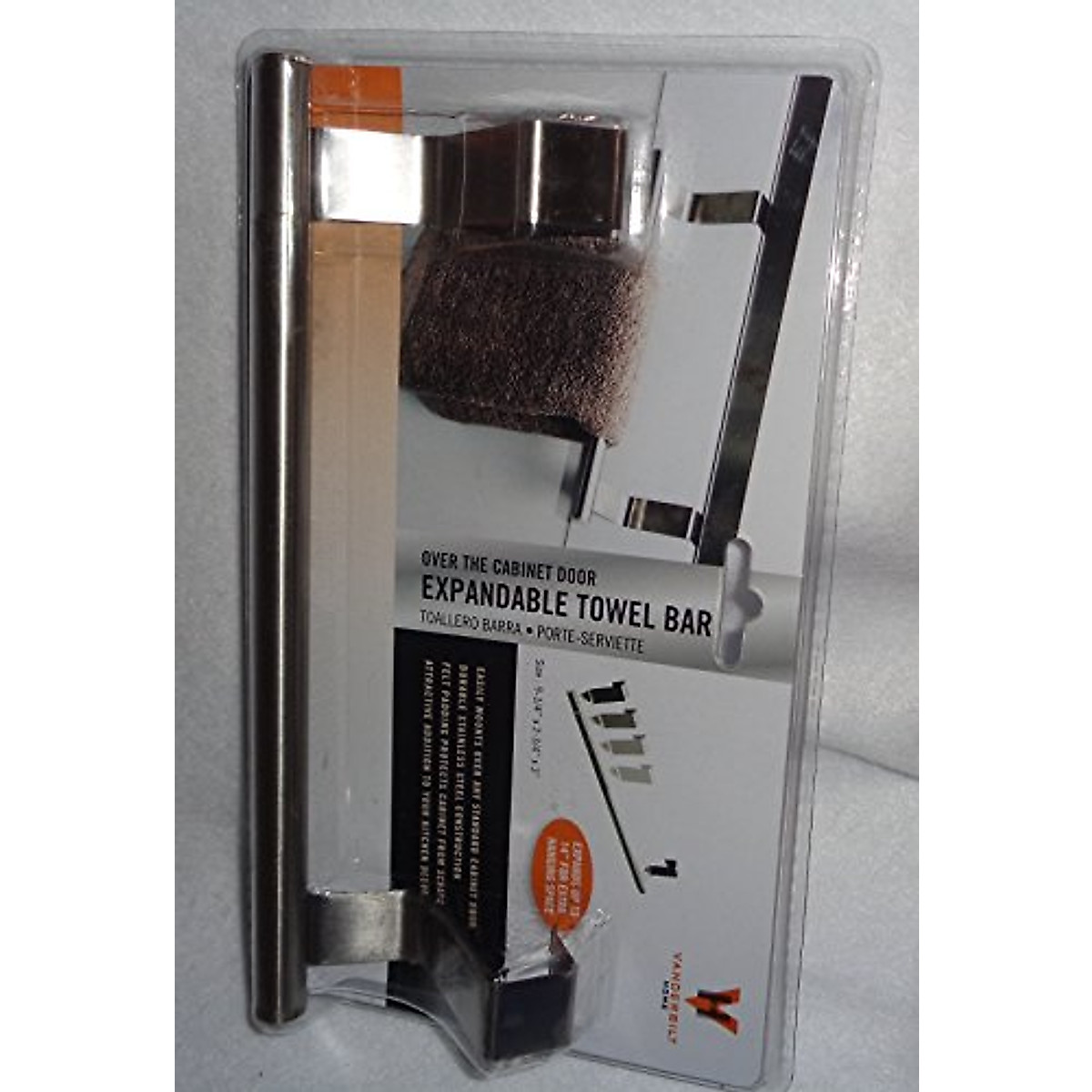 Inspired Living by Mesa Inspired Living Door Kitchen Bar in Silver Over Cabinet Collection TOWEL RACK, Over The