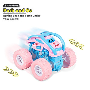 LODBY Car Toys for 2 3 4 Year Old Girls Gifts, Pull Back Cars Toys for Toddler Age 2-6, Monster Trucks for Kids Boys Toys Age 2-6 Year Old Girl Birthday Gifts