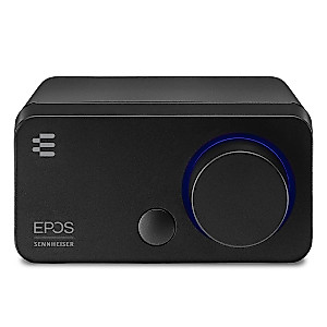 EPOS Audio PC Gaming Audio Bundle with H6PRO Closed Acoustic Gaming Headset (Sebring Black) and GSX 300 External Audio Card (Black) (1001165)