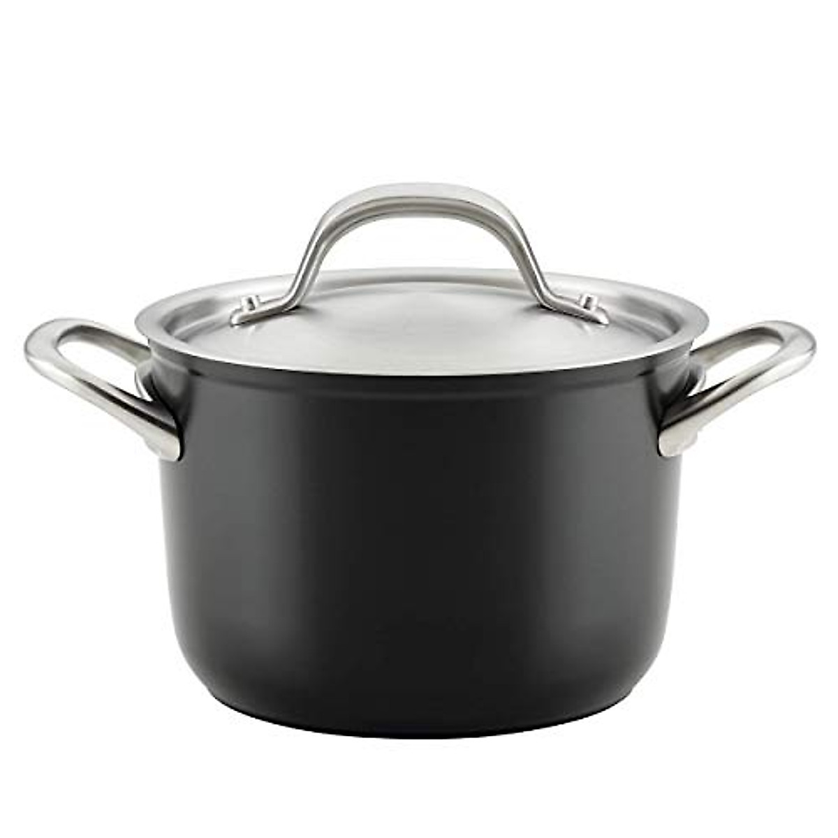 Circulon Ultimum Nonstick Sauce Pan/Saucepan with Lid, 3 Quart, Black