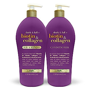 OGX Thick & Full Biotin Collagen Shampoo, 40 FL OZ