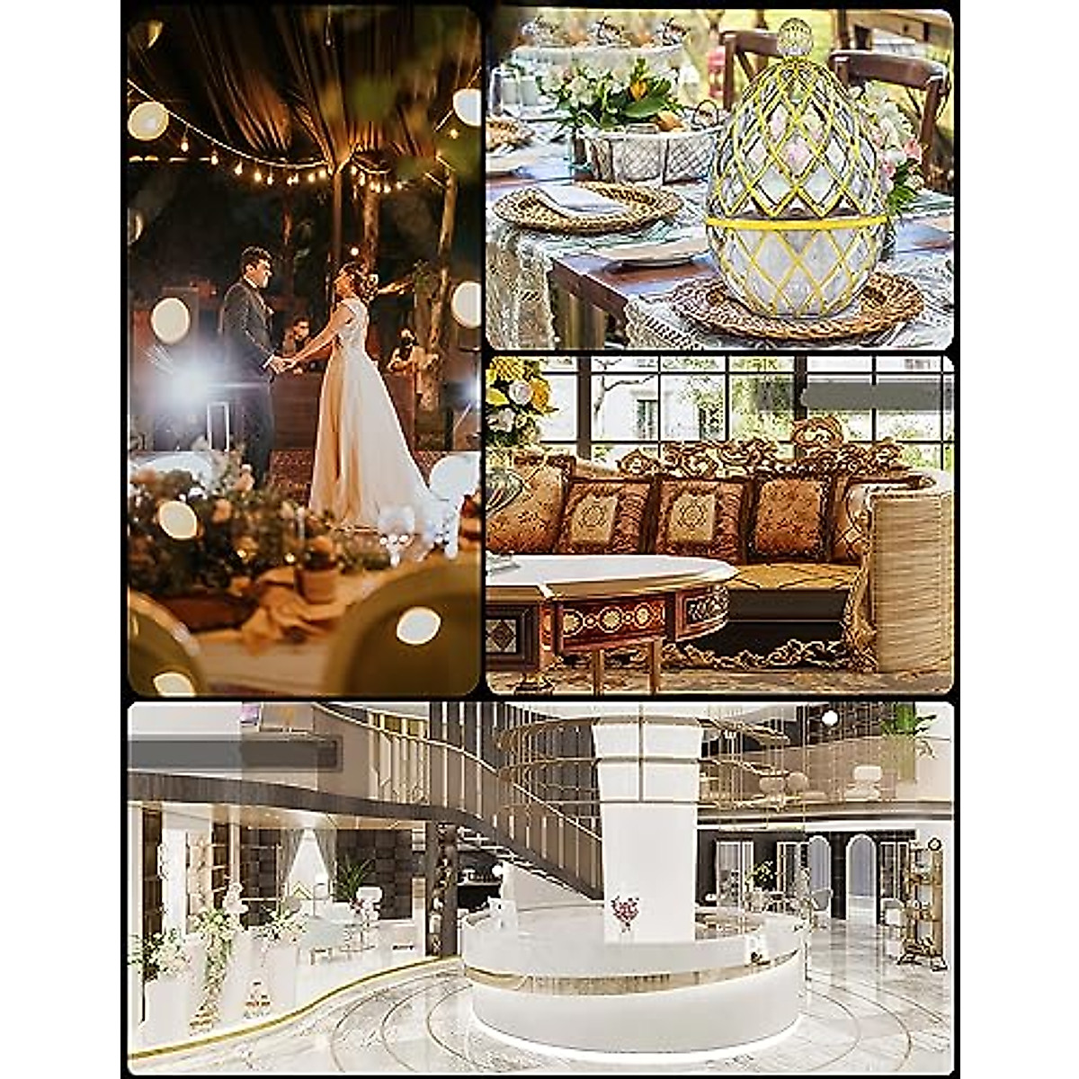 Silverware Set Gold Flatware 24-Piece for 6 Food-Grade Stainless Steel Tableware Cutlery Set Mirror Finished Utensil Sets for Home Restaurant Crystal Egg-Shaped Organizer Storage