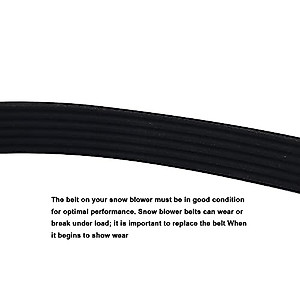 KINTLE AVB2306 21-Inch Snow Blower Belt - Compatible with EGO Power+ Snow Blower Models - Fits Models SNT2100 SNT2102 SNT2110 SNT2114(Black)…