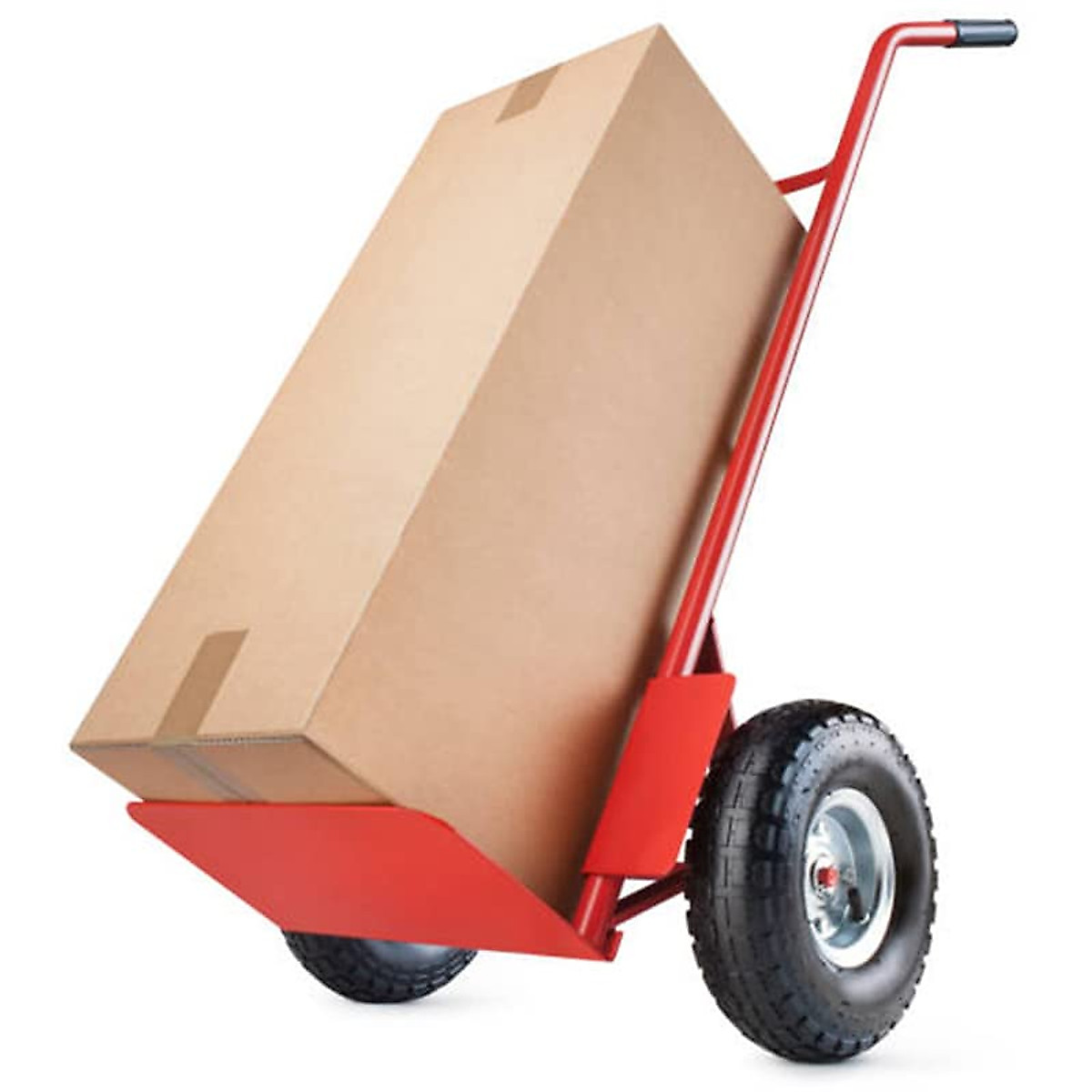 Yarlung 2 Pack 10 Inch Pneumatic Air Filled Tires on Wheels for Hand Truck, 4.10/3.50-4" Heavy-Duty Replacement Wheels Tires for All Purpose Utility Cart, Garden Cart, 2.25"Offset Hub, 5/8"Bearings