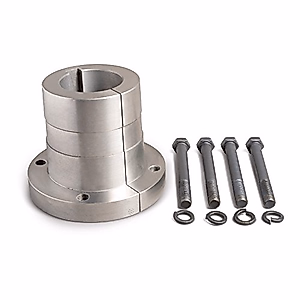 TB Woods Type M M512 Sure-Grip Bushing, Cast Iron, Inch, 5.5" Bore, 6.5" OD, 6.75" Length, 125000 lbs/in Torque, Standard Design, Shallow Keyway