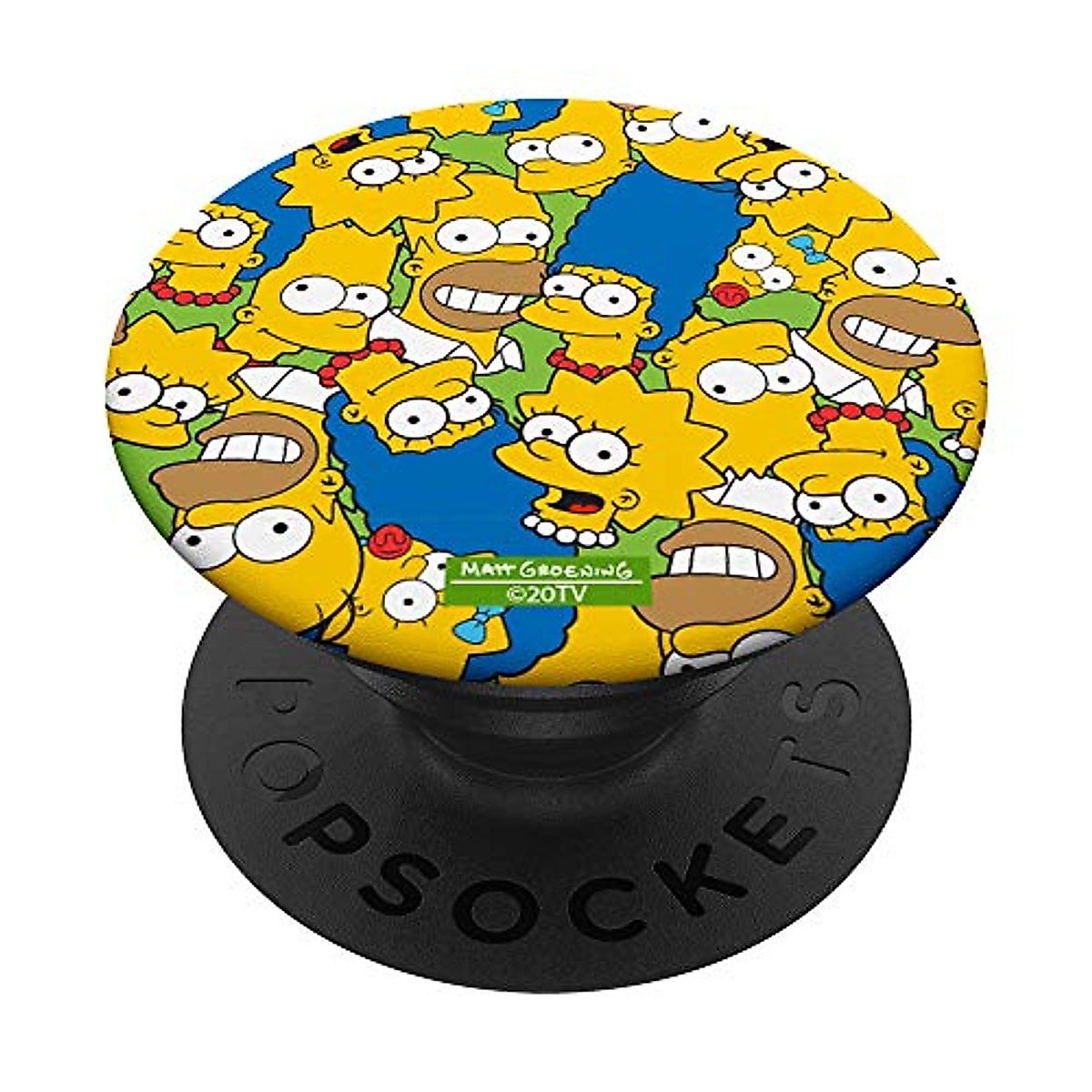 The Simpsons Homer Marge Bart Lisa Maggie Print PopSockets Swappable PopGrip