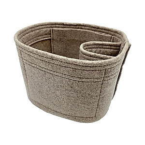 Zoomoni Bag Organizer for Burberry Haymarket Bucket - Premium Felt Purse Handbag Insert Liner Shaper (Handmade) Soft Structure Support