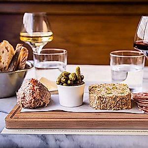 Fashionwu 60 cm Extra Large Cutting Board for Kitchen, 24 x 18 Inch Large Wooden Cutting Boards with Juice Groove, 1.2" Thick Butcher Block Cutting Board for Meat Vegetables, Large Charcuterie Board