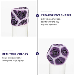 7pcs Polyhedral Dice Set Board Game Dice Dice RPG MTG Dice Set for D&D Games Roleplay Party Supplies