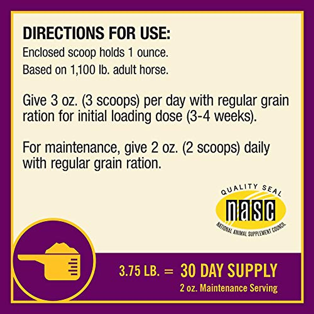 Horse Health Joint Combo Hoof & Coat, Convenient 3-in-1 horse joint supplement provides complete joint, hoof and coat care, 8 lb., 64 day supply