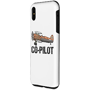 iPhone XS Max Vintage Airplane Flying Pilot Aircraft Co-Pilot Aviation-the Case
