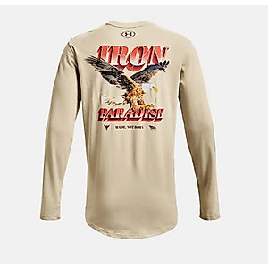 Under Armour Mens Project Rock Outlaw Long Sleeve Shirt Tee Top (Large, Khaki 112)