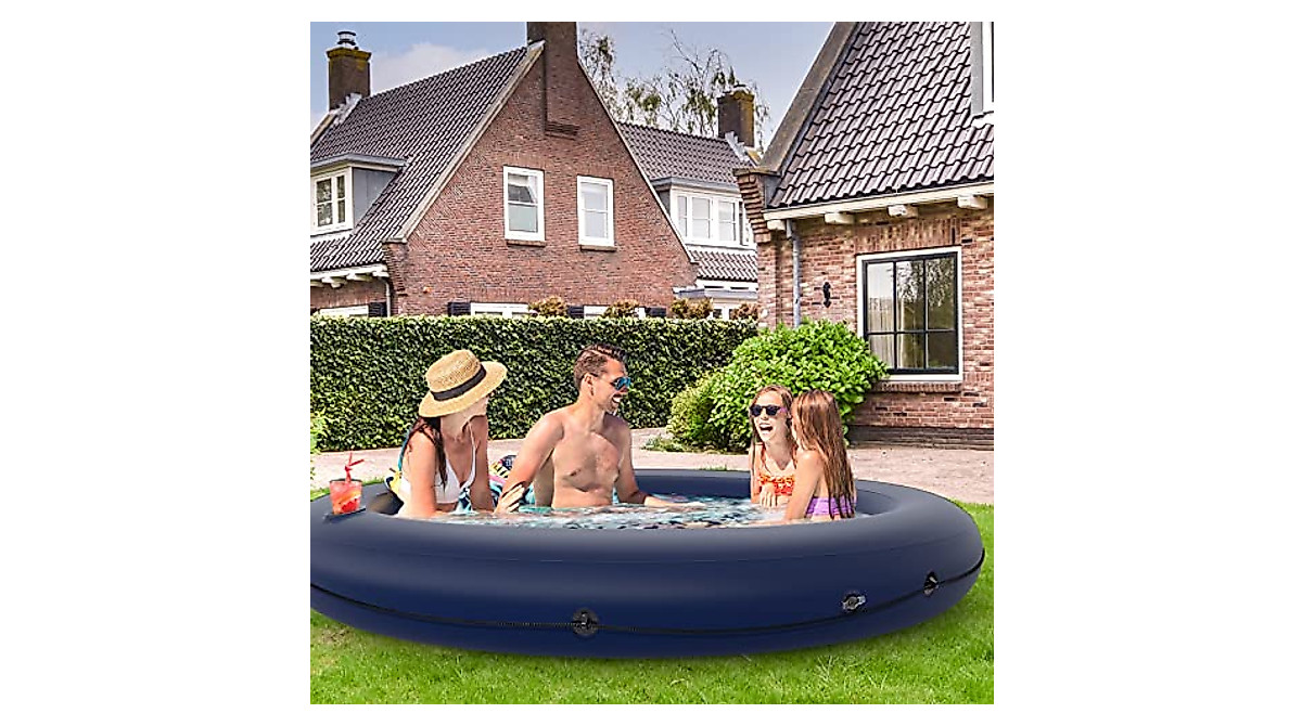 LUSVNEX Tanning Pool Lounger Float for Sunbathing & Outdoor Pool