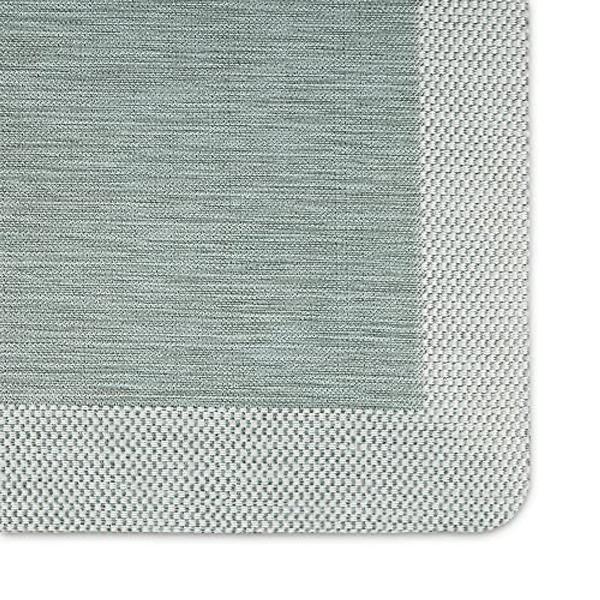 Martha Stewart Mira Modern Heathered Solid Anti-Fatigue Air-Infused Kitchen Mat, Mint Green, 19.6"x32"