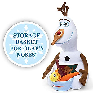 Disney Frozen Find My Nose 14-inch Olaf Plush, Officially Licensed Kids Toys for Ages 3 Up by Just Play