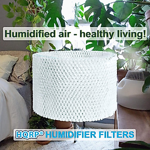 HQRP 2-Pack Wick Filter сompatible with Sunbeam SF221 SWF75 SF222PDQ SF221PDQ-UM fits SCM3501 SCM3502 SCM3609 SCM3657 SCM3656 SCM3755 SCM3609P SCM3755C Humidifier