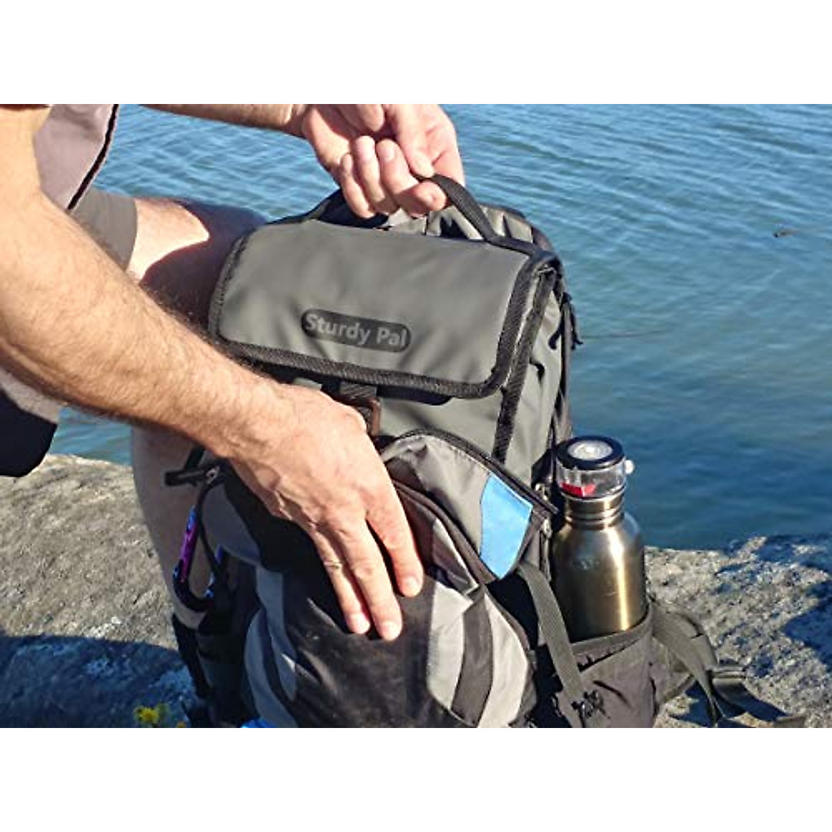 Sturdy Pal NOW BACK IN STOCK! Get your Insulated Foldable and Adjustable Size Heavy-Duty Leak Proof Lunch Bag for Men & Women with Utensil Zip Pouch