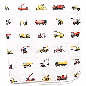 ADDISON BELLE Dream Everything Blanket - 100% Muslin Cotton - Oversized 47 inches x 47 inches - Premium 4 Layer Blanket (Construction)