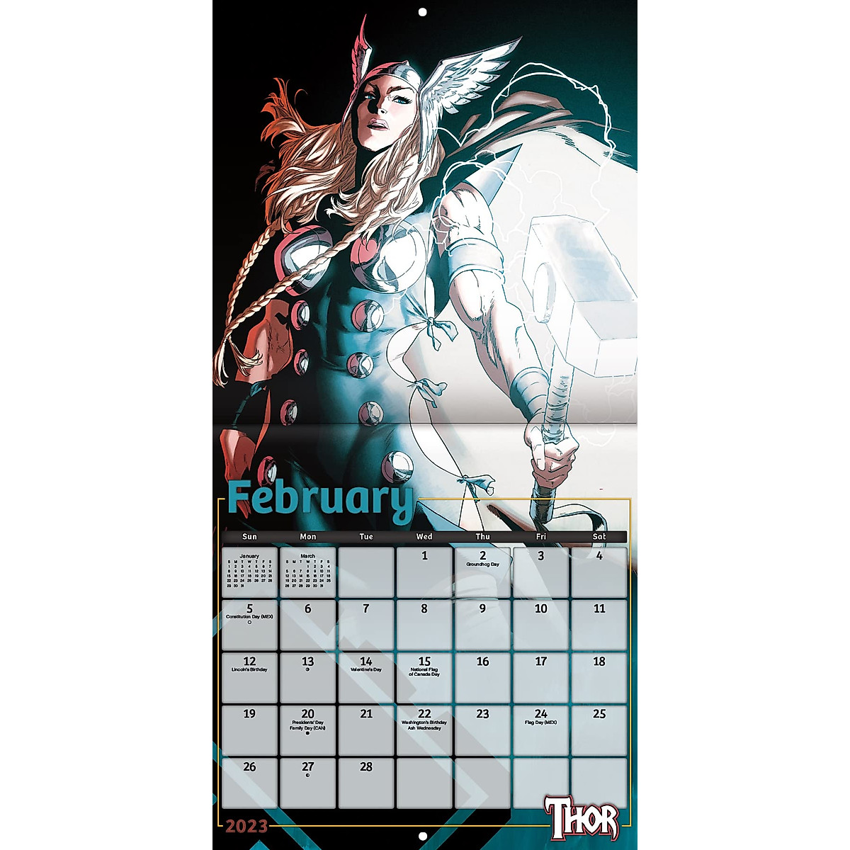 2023 Marvel Women of Marvel Wall Calendar