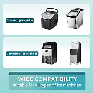 EUHOMY Ice Maker Cleaner & Descaler | 4 Use & Individually Packed | Ice Machine Cleaner with Organic Citric Acid Descaling Powder, Ideal for All Brands