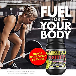 Colossal Labs Muscle Protein Whey Powder [5 lbs/Pack of 1]–Strawberry Protein Powder, Cold Filtered, 25g Pure Protein, 6.6g BCAAs (Packaging May Vary)