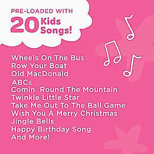 Move2Play, Kids Karaoke Microphone | Includes Pre-Loaded Songs & Bluetooth | Kids Birthday & Easter Gift | Toy for All Ages 2, 3, 4, 5, 6+ Year Old Girls, Boys & Toddlers