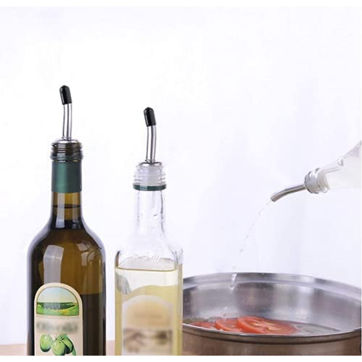 JQYXSS30 Pieces Liquor Pourer Covers,Pour Spouts Rubber Dust Cover Caps Dust-Proof,Food-Safe
